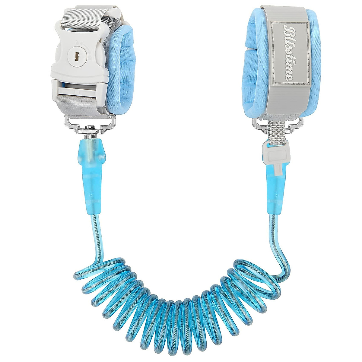 Blisstime Toddler Leash, 【2 Pack】Kid Leash Anti Lost Wrist Link with Key Lock Upgraded Baby Leash with Safety Wristband Rope for Babies Toddlers Child Kids