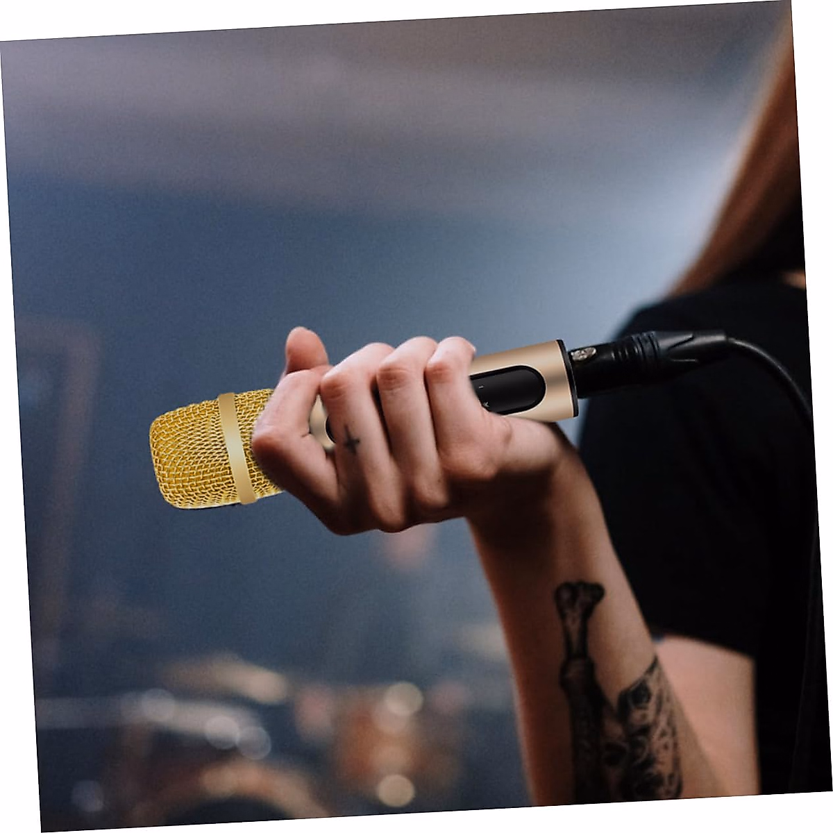 Vaguelly 1 Set microphone portable mic wireless mics microfono para niños micrófono micrófono con cable condenser Mic for Living Singing capacitance player speaker supplies c11