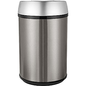 Hanover 12-Liter / 3.1-Gallon Stainless Steel 12 Liter-3.1 Gallon Home and Kitchen | Fingerprint Smudge Resistant | Soft Close | Sensor Lid, 12L Trash Can 3