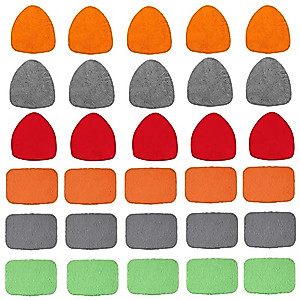 30Pcs Car Care Microfiber Cloths/Microfiber Bonnets/Microfiber Cleaning Covers for Windshield Cleaning Tool, Windshield Cleaner Replaceable Glass Cleaning,Car Window Cleaner Washing Pads Cover Kit