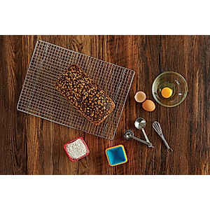 Mrs. Anderson’s Baking Professional Half Sheet Baking and Cooling Rack, 16.5 x 11.75-Inches, Set of 2