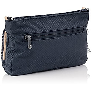 Kipling Womens Women's Myrte Crossbody Handbag, Metallic Purse, Nylon Clutch and Waist Convertible Bag, Endless Bl Emb, 9.5 L x 5.75 H 1.75 D US