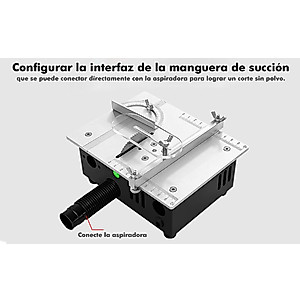 Jadeshay Mini Table Saw, 96W Multi-Use DIY Woodworking & Metal Craft Lathe with Adjustable Speed & Precision Scale for Creative Projects