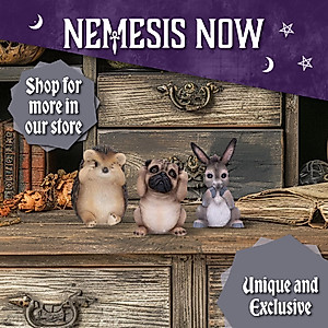 Nemesis Now Three Wise See No Evil Hear No Evil Speak No Evil Figurines, Adorable Hand-Painted Resin Collectibles and Gift - Bats