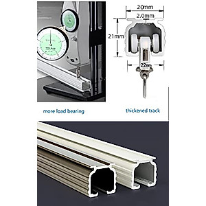 Ceiling Curtain Track Set,Room Divider Track, Shower Curtain Track Set with Hooks and All Accessories for Living Room, Bed Room, Closet and Sliding Door (champagne, For Spaces 6ft - 12ft Wide)