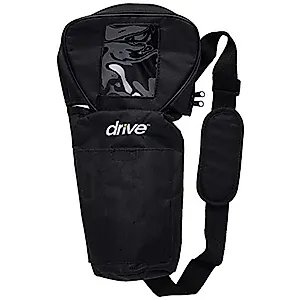 Drive Medical OP-150T Oxygen Cylinder Carry Bag, Black, Horizontal Bag
