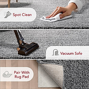 nuLOOM Marleen Contemporary Shag Area Rug, 8x10, Gray