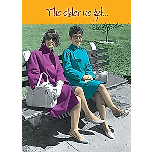 SHADE TREE GREETINGS Funny Women's Birthday Greeting Card (5" x 7") by Actual Pictures | 3 Pack + 3 Envelopes (Older We Get)