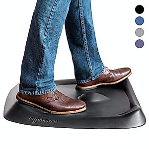 Topo Comfort Mat by Ergodriven | The Not-Flat Standing Desk Anti-Fatigue Mat with Calculated Terrain | Standing Desk Mat | Comfortable Standing Mat | Office Mat | Desk Accessories | Altostratus Grey