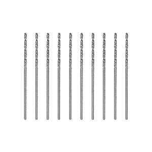 uxcell 10 Pcs 0.95mm HSS(High Speed Steel) W6542 Micro Drill Bits, Fully Ground Jobber 32mm Length Drill Bit for Mild Steel Copper Aluminum