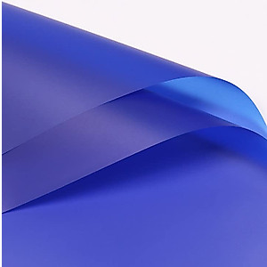 Leoyoubei 20 Sheets Flower Bouquets Wrapping Paper,Waterproof Frosted Gift Packaging Paper,Gift Box Packaging,Packaged on Both Sides Paper Bundle Florist Bouquet Wraps Material 22.8” (Royal Blue)