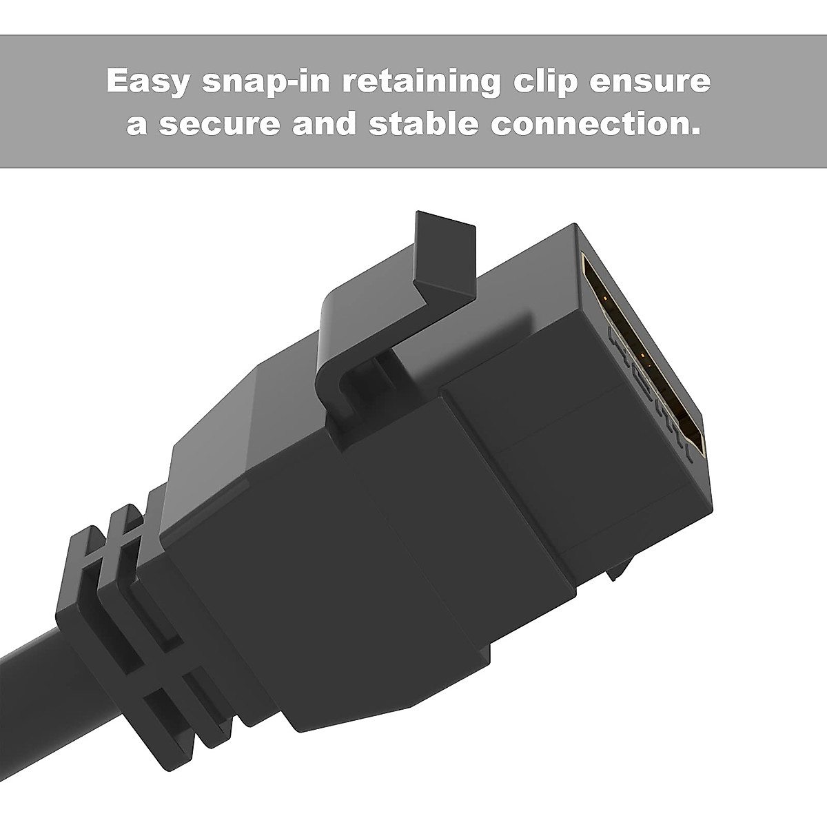 LEENUE HDMI Keystone Jack Pigtail Cable, HDMI Female to Female Pigtail Extension Cable 4k Coupler (2-Pack)-6 Inches