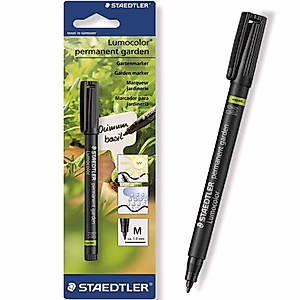 STAEDTLER GARDEN MARKER PEN PERMANENT OUTDOOR MARKER - [Pack of 2]