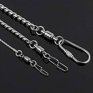 POPETPOP Parrot Foot Anklet Parrot Foot Chain, Stainless Steel Bird Foot Stand Chain with Ring, Parrot Ankle Foot Ring Pet Supplies for Birds Cockatiels Parrot Foot Chain