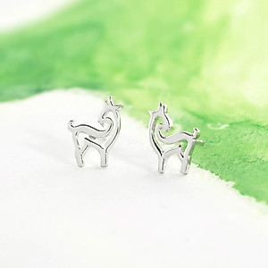 Boma Jewelry Sterling Silver Goat Stud Earrings
