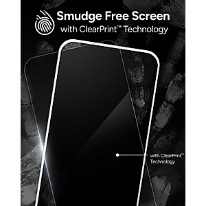 ZAGG Glass+ Screen Protector for iPhone 16 Pro – 3X Stronger Tempered Glass with Reinforced Edges, Scratch & Smudge Resistant, InvisibleShield, Easy Installation
