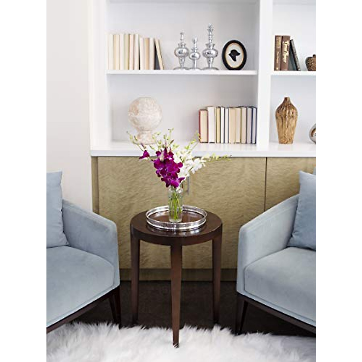 Kabloom PRIME OVERNIGHT DELIVERY - Exotic Opal Orchid  Bouquet of Purple and White Orchids from Thailand with Vase