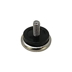 Shepherd Hardware 9451 1-1/4-Inch Threaded Stem Furniture Glides, 1/4-Inch Stem Diameter, Metal Base with Rubber Cushion, 4-Pack,Silver