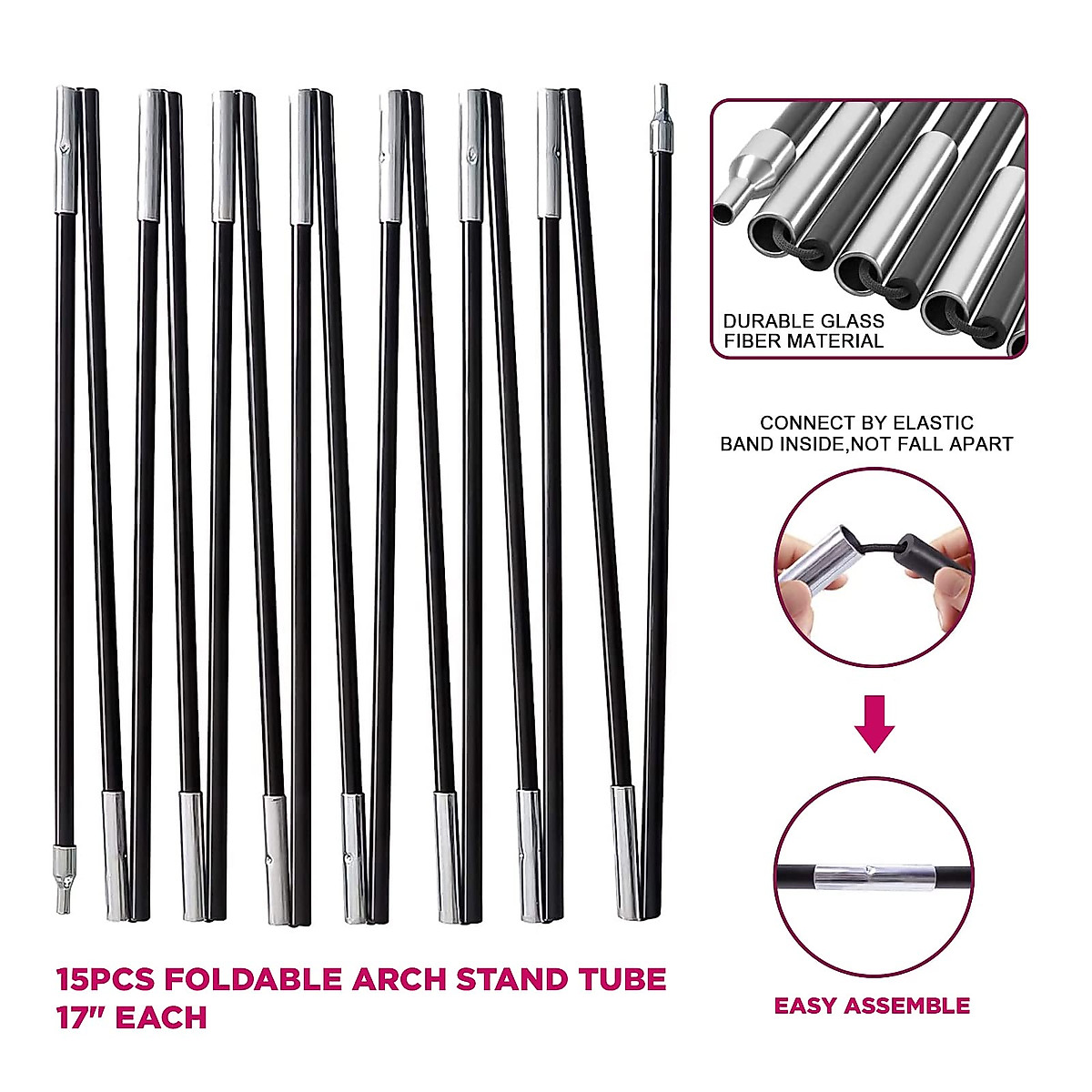 Party Spot! 95 Pcs Balloon Arch Kit, 9Ft Tall & 10Ft Wide Ajustable Balloon Arch Stand For Baby Shower Graduation Birthday Party Wedding Decorations