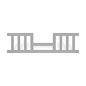 Child Craft Toddler Guard Rail Converts Delaney and Penelope Cribs into Toddler Bed, Made of Pinewood, Baby Safe Non-Toxic Finish (Cool Gray)