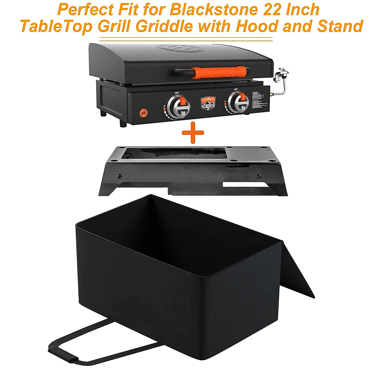 EDIBIN Carry Bag for Blackstone 22 Inch 17 Inch Tabletop Griddle with Hood and Stand, Heavy Duty Weather Resistant