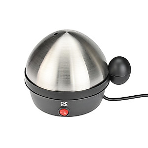Kalorik Stainless Steel Egg Cooker, Black/Stainless Steel