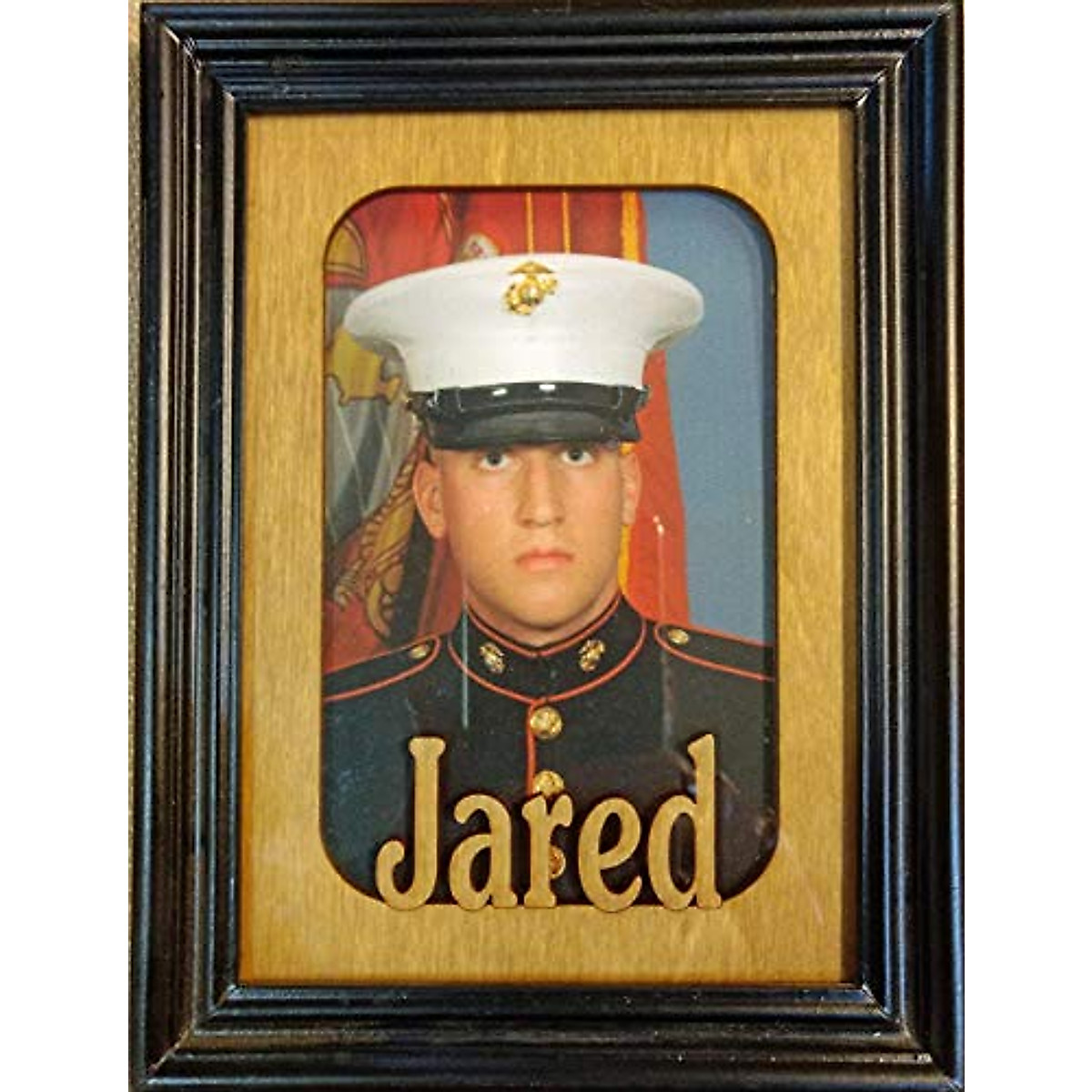 Personalized Laser Cut Name Photo Frame Mat for 5x7 Frame