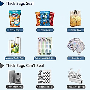 2PACK Mini Bag Sealer Heat, Portable Seal Plastic Bag Resealer Machine, Handheld Bag Heat Vacuum Sealers with Power Cable for Potato Chip Bags, Snack Bag, Food Storage