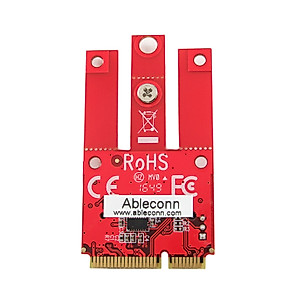 Ableconn MPEX-M2WL Mini PCIe Adapter with M.2 Key E Slot - Support PCIe and USB Based M.2 E Key and A-E Key Module for Mini PCI Express - Work for WiFi & Bluetooth M2 Module