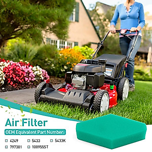 2 Pack 797301 Air Filter Replacement for B&S 675-875 111000 114000 121000 122000 124000 112000 111P02 114P02 Series Engine Lawn Mower Craftsman 247.37031 engines 4249 5433 5433K 100955ST