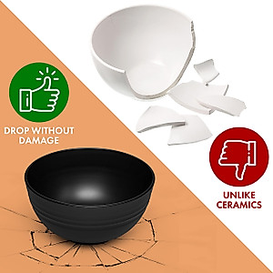 Wheat Straw Dinnerware Set, Plates and Bowls Sets, Plates, Bowls, Cups, Cutlery Set, Service for 4, Lightweight Unbreakable Plastic Dinnerware Sets, Dishwasher Microwave Safe (regular version)