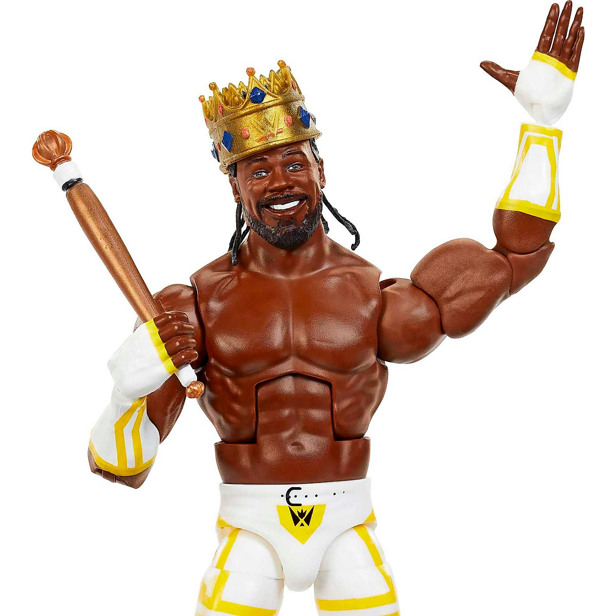 Mattel WWE King Woods Elite Collection Action Figure, Deluxe Articulation & Life-like Detail with Iconic Accessories, 6-inch