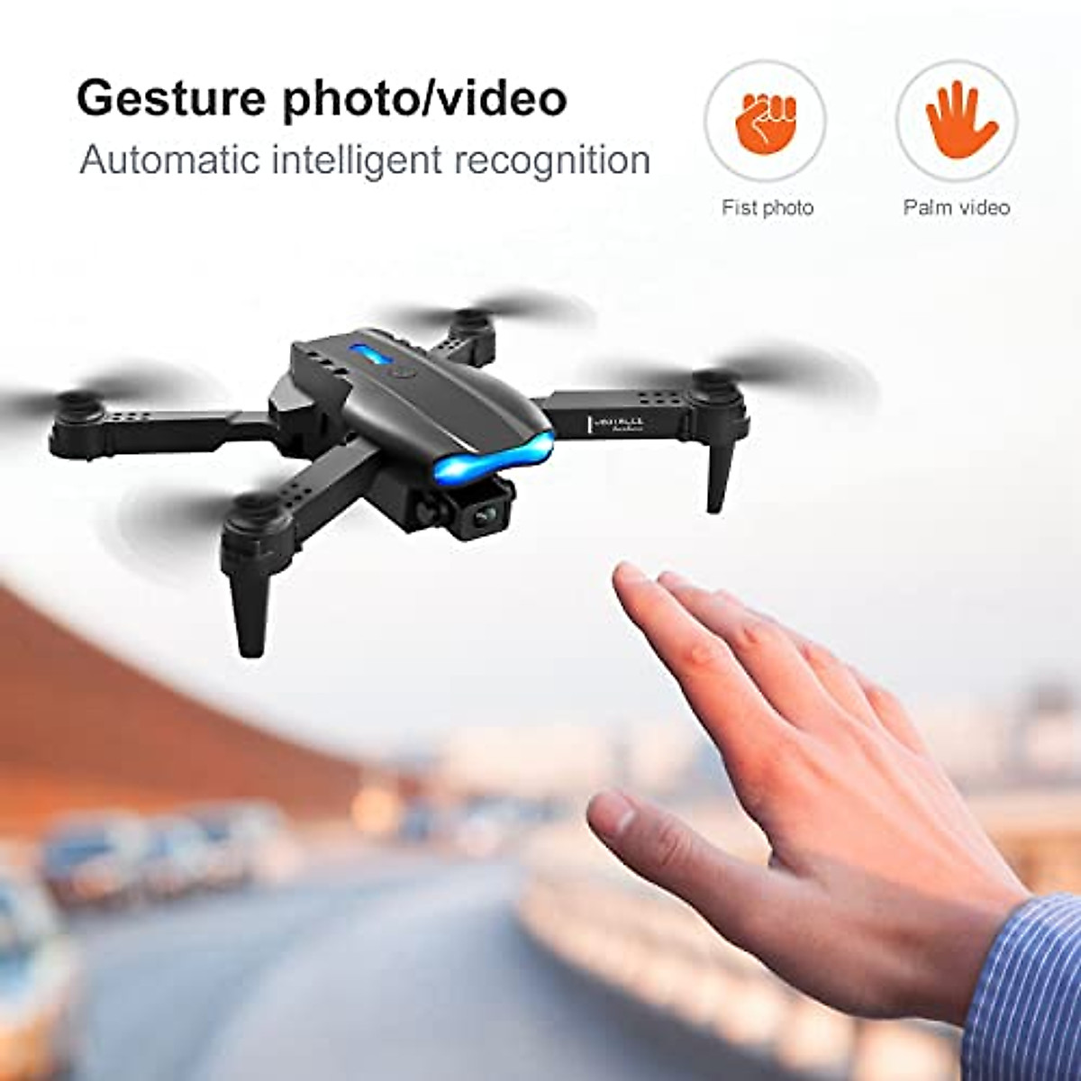 Dual 1080P HD Camera Drone - Altitude Hold Headless Mode, One Key Start Speed Adjustment, Fashion Gifts For Boys Girls