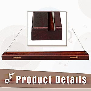 Qunclay 2PCS Now Playing Vinyl Record Stand Vinyl Record Wall Mount Solid Wood Vinyl Record Stand Record Display Shelf Record Holder Wall Mount with Plate Groove and Self Drilling Screws (Brown)