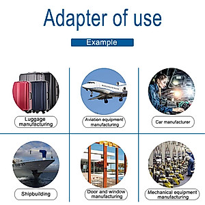 DoubleSun Heavy Duty Air Hydraulic Riveter-Professional Pop Pneumatic Riveting Gun Rivet Tool with Nose Pieces