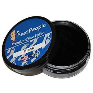 FeetPeople Shoe Polish, 1.625 oz, Black