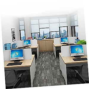 FOYTOKI Partition Tri Fold Poster Boards Privacy Boards for Student Desks Privacy Panel Desk Privacy Board Table Divider Panels Deskpad Acrylic Table Furniture Office White Protection