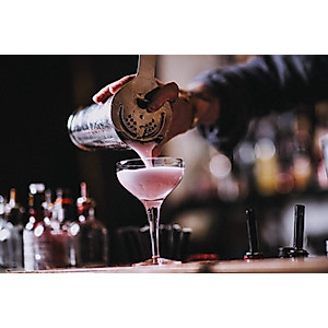 Derrison Bell Jigger and Hawthorne Strainer Bundle, Jigger with 0.5oz, 1oz, 1.5oz and 2oz Measuring Marks, Strainer with High Density Wire, Mirror Polished