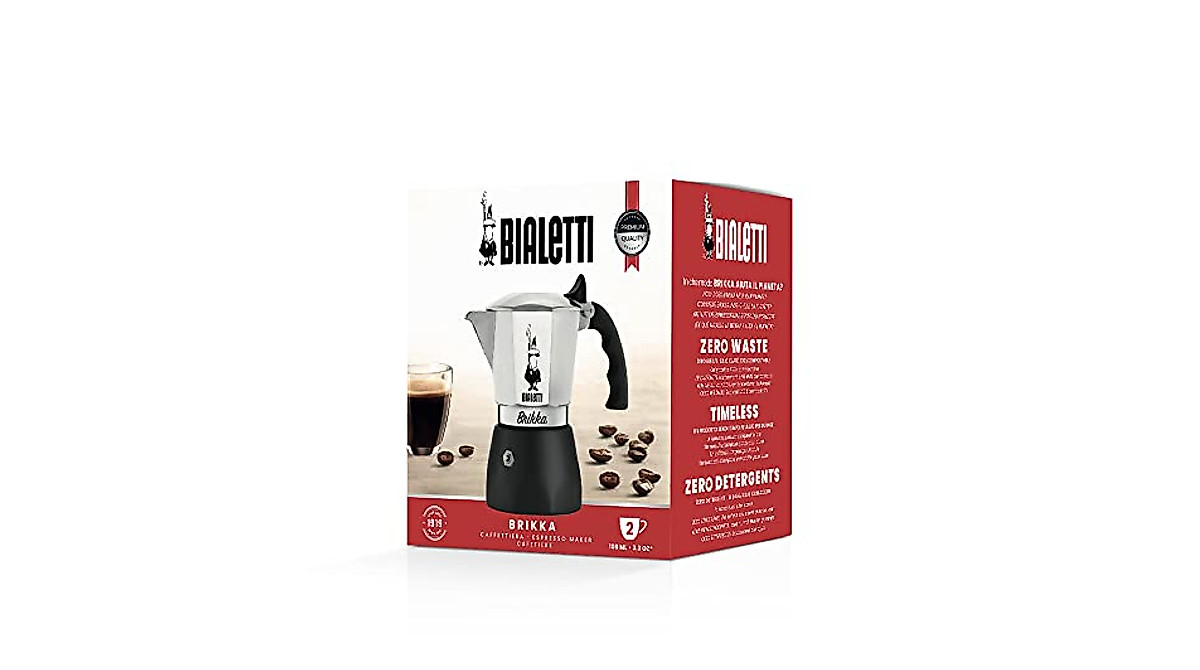 Bialetti Brikka Moka Pot - Crema-Rich Espresso Maker