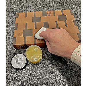 Wood Butter 4 oz Cutting Board Wax Conditioner for Butcher Block and Wooden Kitchen Tools. Macy;s Place Food Grade Protective Mineral Oil and Beeswax for Wooden Cutting Boards, Surfaces, and Tools.