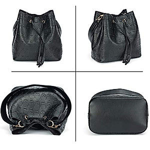 Womens Hobo Tote Bag Leather Shoulder Bag for Women Bucket Bag Hobo Handbag Fit for Dating, Working, Shopping