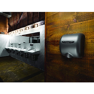 XLERATOR XL-GR Automatic High Speed Hand Dryer with Graphite Cover and 1.1 Noise Reduction Nozzle, 12.5 A, 110/120 V