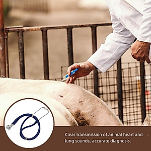 BESPORTBLE 4pcs Farm Stethoscope Cattle Stethoscope Farm Practical Stethoscope Lightweight Stethoscope Practical Farm Stethoscope Farm Livestock Stethoscope Stainless Steel