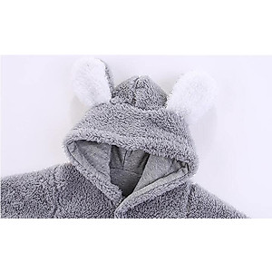 Unisex Baby Clothes Winter Coats Cute Newborn Infant Jumpsuit Snowsuit Bodysuits (Kaki, 6-9 Months)