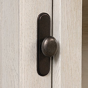 Sauder Edge Water Computer Desk, L: 59.06" x W: 23.23" x H: 29.02", Chalked Chestnut finish