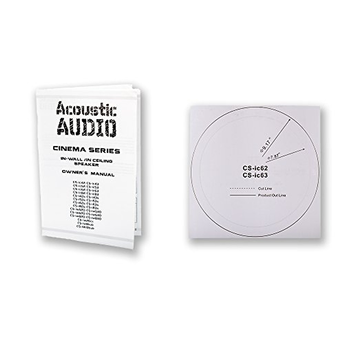 Acoustic Audio CS-IC63 in Ceiling 6.5" Home Theater 5 Speaker Set 3 Way 1500 Watt CS-IC63-5S