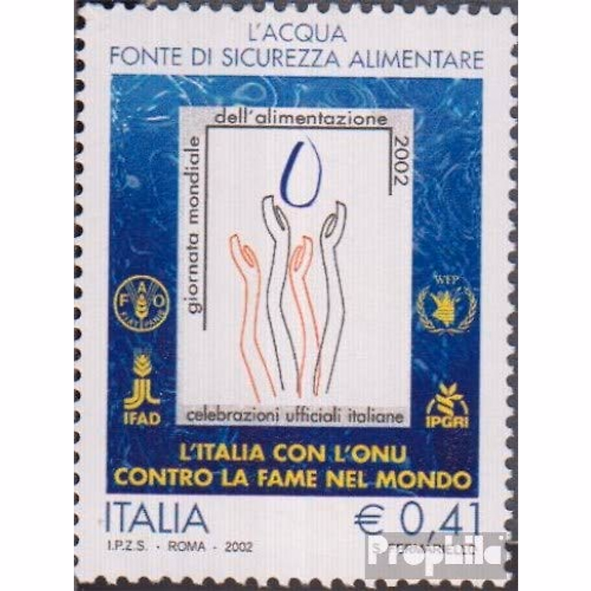 Italy 2877 (Complete.Issue.) 2002 World Food Day (Stamps for Collectors)