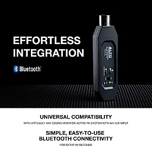 Alto Professional Bluetooth Total 2 - XLR Equipped Rechargeable Bluetooth Receiver For Mixing Desk / Audio Mixer Setups and Active PA systems