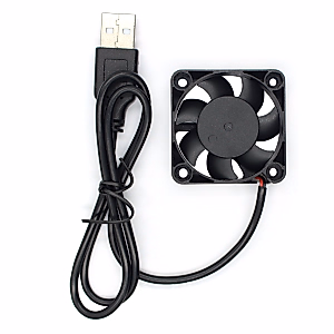 ANVISION 40mm x 10mm DC 5V USB Brushless Cooling Fan, Dual Ball Bearing, YDM4010B05