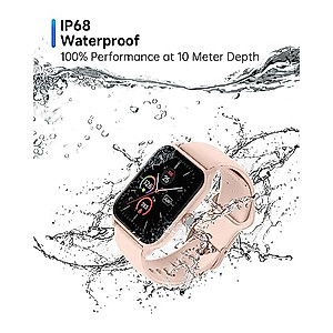 TOOBUR Smart Watch for Women Alexa Built-in, 1.8" IP68 Waterproof Fitness Tracker with Heart Rate/Blood Oxygen/Sleep Tracker/100+ Sport Modes/Answer & Make Calls, Fitness Watch Android iOS Compatible